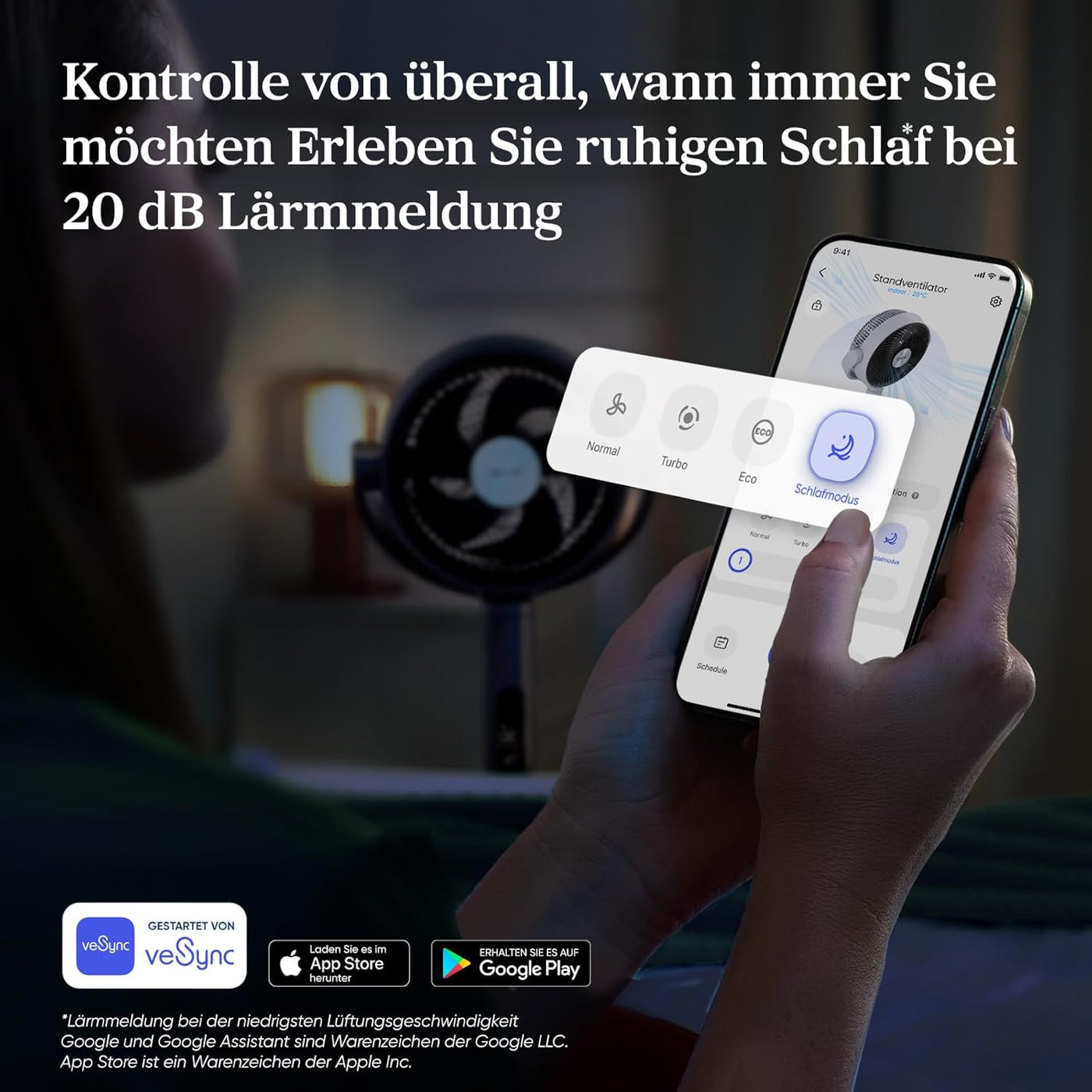 Levoit leiser Standventilator mit Fernbedienung & App-Steuerung