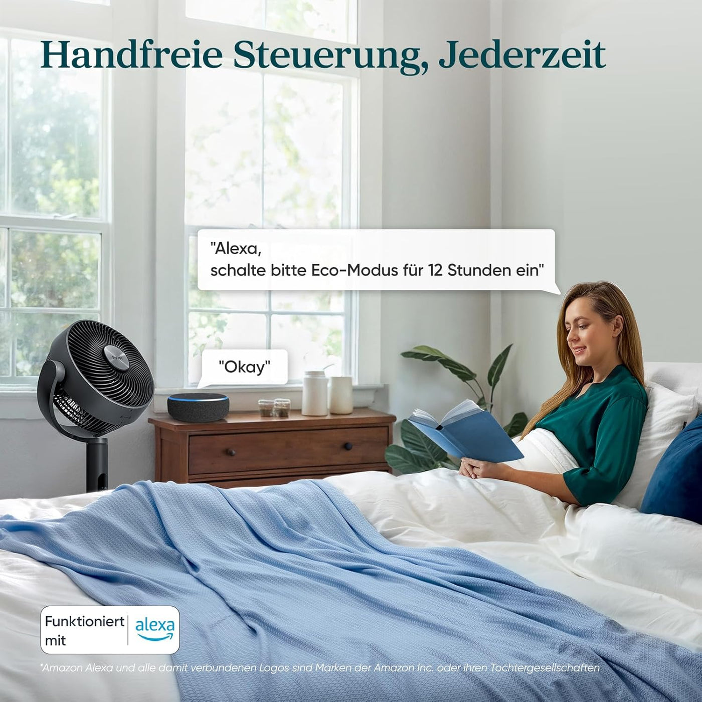 Levoit leiser Standventilator mit Fernbedienung & App-Steuerung